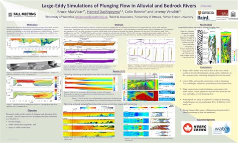 PDF Large Eddy Simulations Of Plunging Flow In Alluvial And Bedrock Rivers