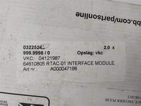 Abb Rtac 01 Pulse Encoder Interface Module Aeliya Marine