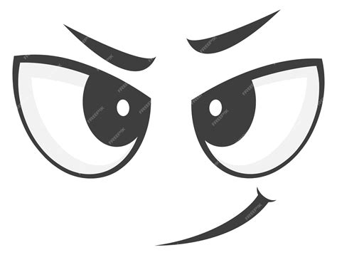 Premium Vector Smirking Face Emoji Funny Grinning Comic Expression