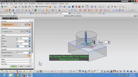 Ug Nx 8 Pattern Feature Youtube