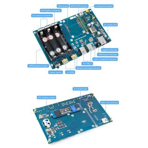 Placa Base Para Cm4 Dual Hdmi Gigabit Sai Poe