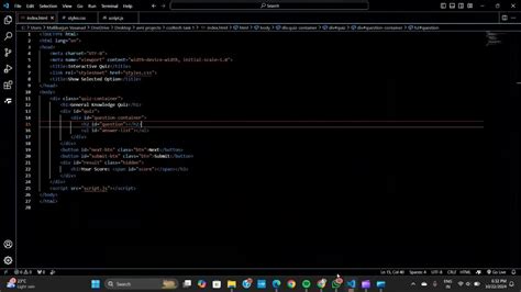 Avni Vasanad On Linkedin 🎉 I Am Excited To Share A Project On An Interactive Quiz Application A