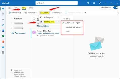How To Change The Outlook Reading Pane In Windows Geek Rewind