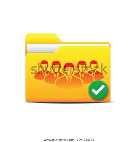 Shared Folder Icon Public Folder Permissions Stock Vector Royalty Free