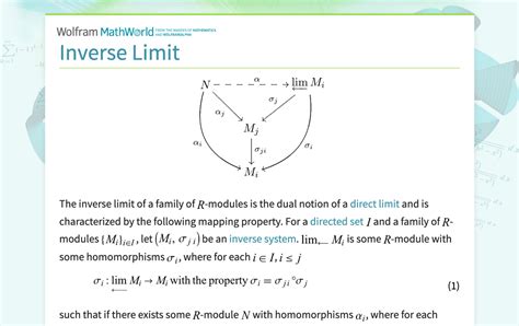 Inverse Limit From Wolfram Mathworld