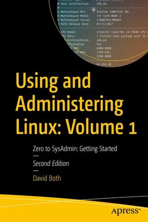 PDF Using And Administering Linux Volume By David Both Nd Edition