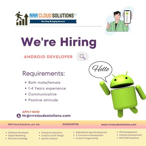 Asritha Morampudi On Linkedin 🚀 Were Hiring Android Developer 🚀 Are You An Android Developer