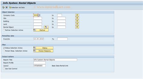 Saln01001288 Sap Tcode Info System Rental Objects