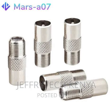 TV Male To F Type Female RF Adapter Screw Socket Connectors In Nairobi Central Accessories