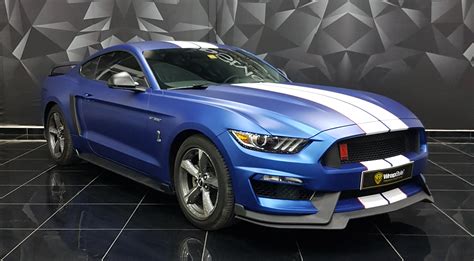 Ford Mustang Blue Matt Wrap Wrapstyle