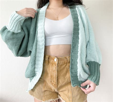 Easy Knit Hexagon Cardigan Pattern Yarnalina