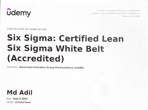 Md Adil On Linkedin Udemy Leansixsigma Aigpe