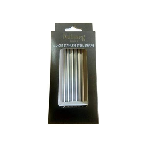 Nutmeg Home Short Steel Drinking Straws Morrisons Online Groceries And Offers