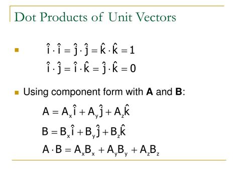 Unit Vector Form