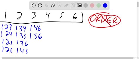 Solvedlist All The Combinations Of 6 Objects 12