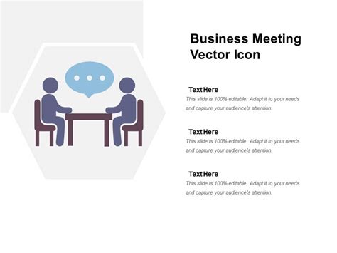 Business Meeting Vector Icon Ppt Powerpoint Presentation Gallery Guidelines
