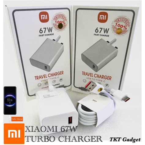 Xiaomi W Charger Turbocharge Fast Charge Type C Usb Cable Shopee Malaysia
