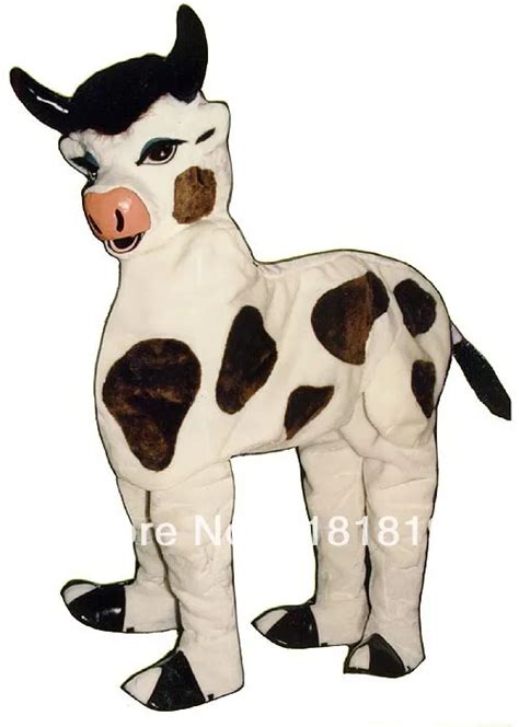 Mascot 2 Person Cow Mascot Costume Custom Fancy Costume Anime Cosplay