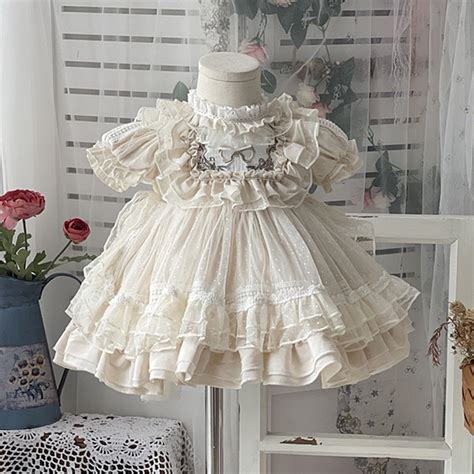 女童洛丽塔lolita洋装西班牙公主裙宝宝生日周岁礼服蓬蓬纱连衣裙虎窝淘