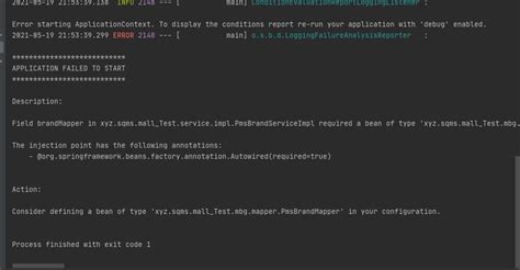 Springbootmybatis逆向启动项目时提示找不到mapper Bean Msblog