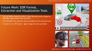 Event Data Recorder EDR For Self Driving Vehicles PDF
