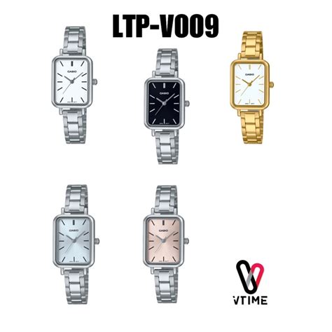 Casio นาฬิกาผู้หญิง รุ่น Ltp V009d หน้าเหลี่ยม Shopee Thailand