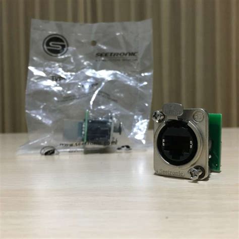 Jual Socket Soket Konektor Ethercon Rj45 Female Lan Seetronic Se8fdp Di Seller Kingyo