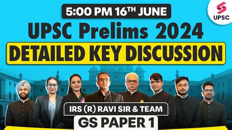 UPSC Prelims 2024 Paper Analysis Answer Key Excepted Cut Off GS
