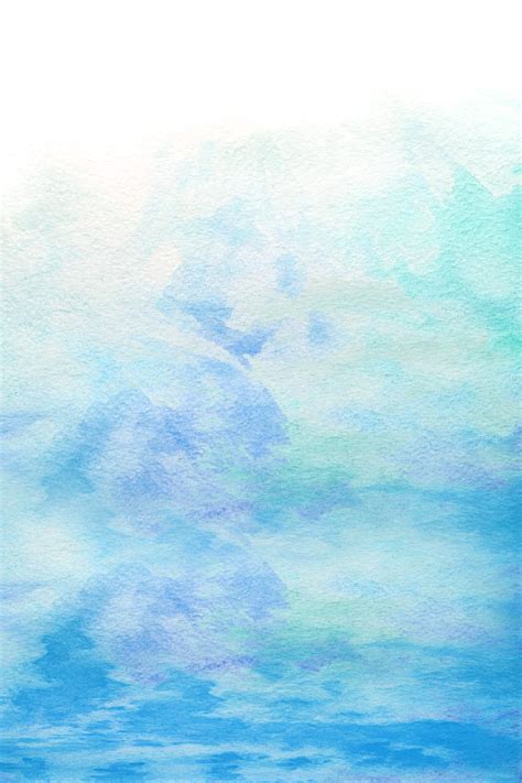 蓝色水墨