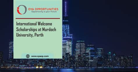 International Scholarships At Murdoch University Oya Opportunities