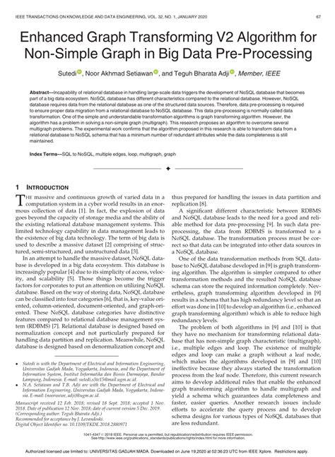 pdf enhanced graph transforming v2 algorithm for non simple graph in