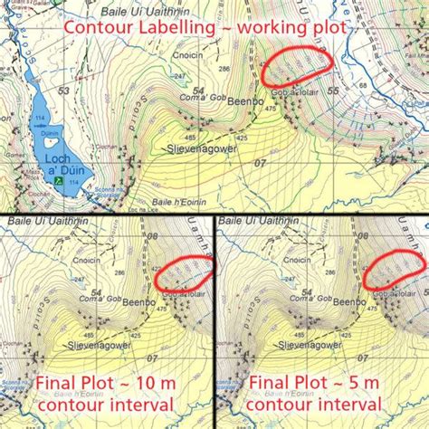 Contour Labelling EastWest Mapping
