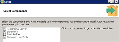 click through installation process set dbuser password same as for