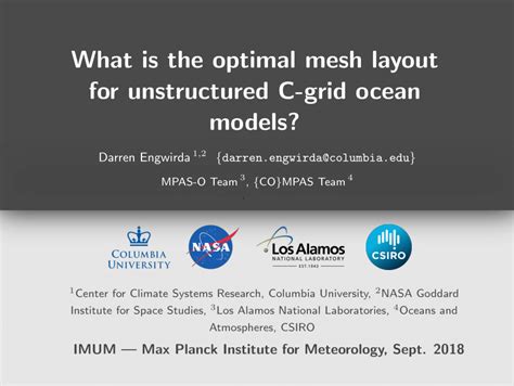 Pdf What Is The Optimal Mesh Layout For Unstructured C Grid Ocean Models