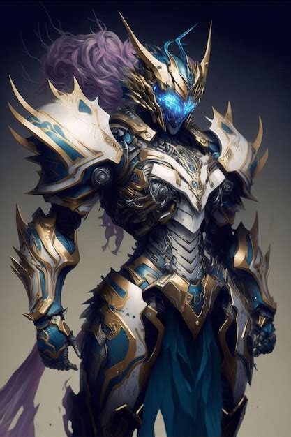 Primer Plano De Una Persona Con Armadura Generativa Ai Foto Premium