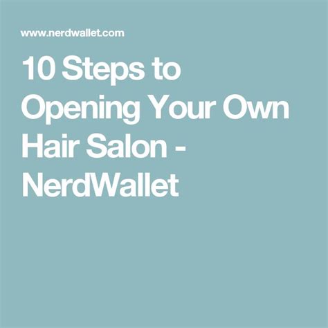 Opening A Salon The Comprehensive 6 Step Guide Nerdwallet Hair