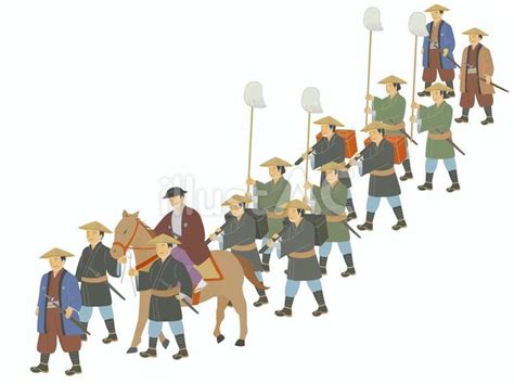 大名行列 江戸イラスト No 25551646無料イラストフリー素材ならイラストAC
