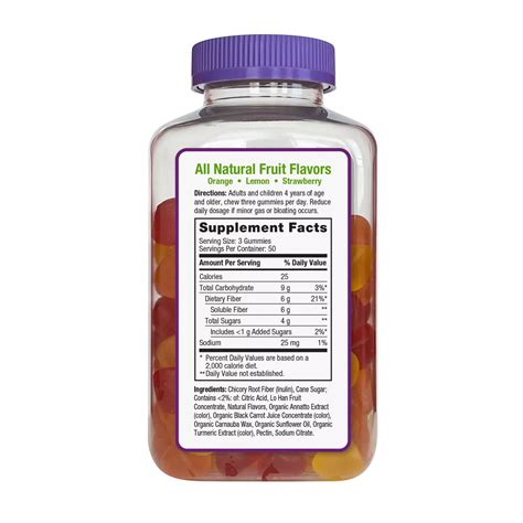 Fiber Advance Vegetarian Prebiotic Fiber Gummies Shop Digestion