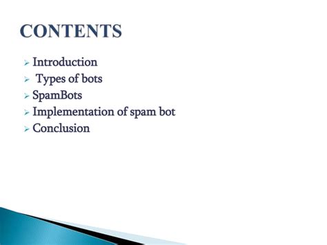 Spam Bot Internet Bots PPT