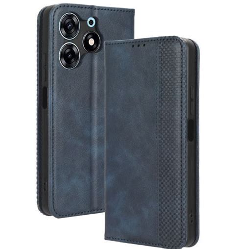 Чехол книжка для Tecno Spark 10 Pro с магнитом и отделением под карты