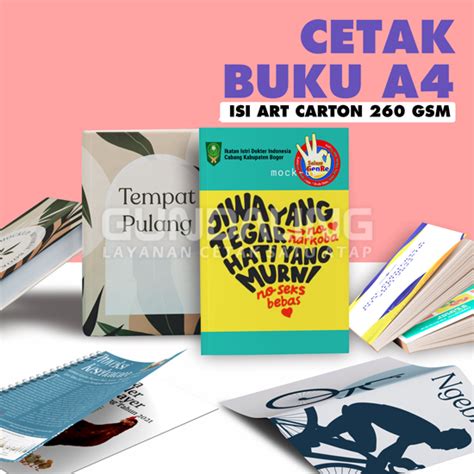 Cetak Buku A4 Art Carton 260 Gsm Gundaling Print Online