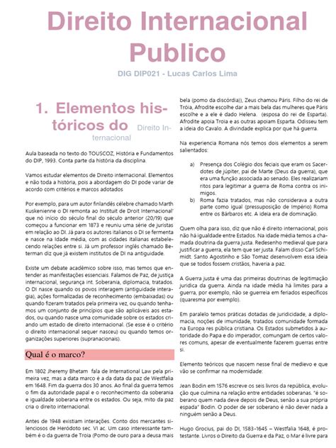 Caderno Direito Internacional Publico Pdf
