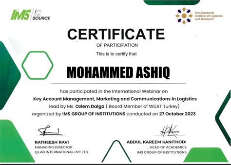 Mohammed Ashiq On Linkedin Logistics Keyaccountmanagement Marketing Communication
