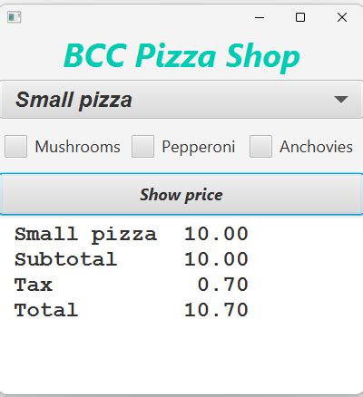Solved Create A Gui That Starts Out Looking Like This Chegg