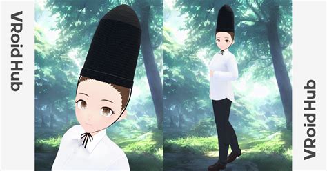 サンプルちゃん Unitypackage版烏帽子サンプル VRoid Hub