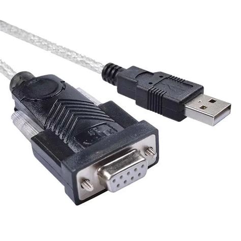 کابل تبدیل Usb به Com مادگی سریال یا 9 پین ماده Rs232