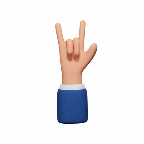 Rock Hand Gesture Finger Interaction Icon Download On Iconfinder