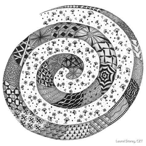 Zentangle® Inspired Art Zia 47 By Laurel Storey Czt Redbubble