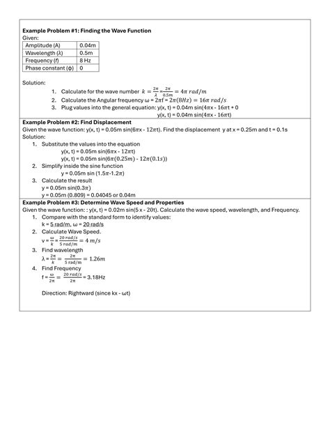 Waves Andoptics Wave Equation Of Sinusoidal Wave Pdf