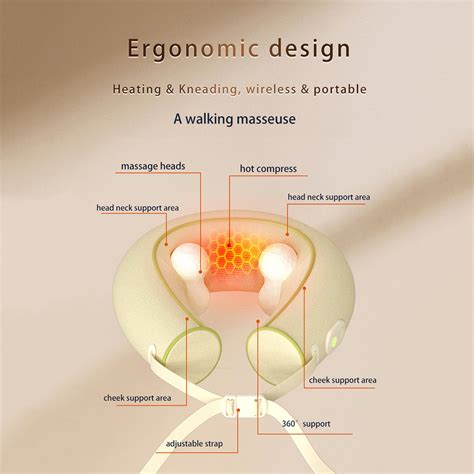 Hezheng Electric Shoulder And Neck Massager Orange